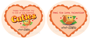 Cuties Valentine with FREE Printable "Peel the Love"