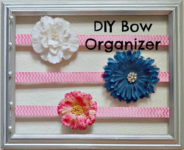DIY Picture Frame Bow Holder