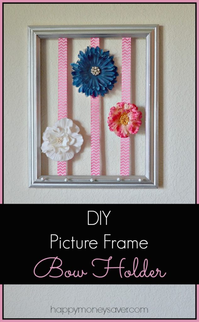 DIY Picture Frame Bow Holder