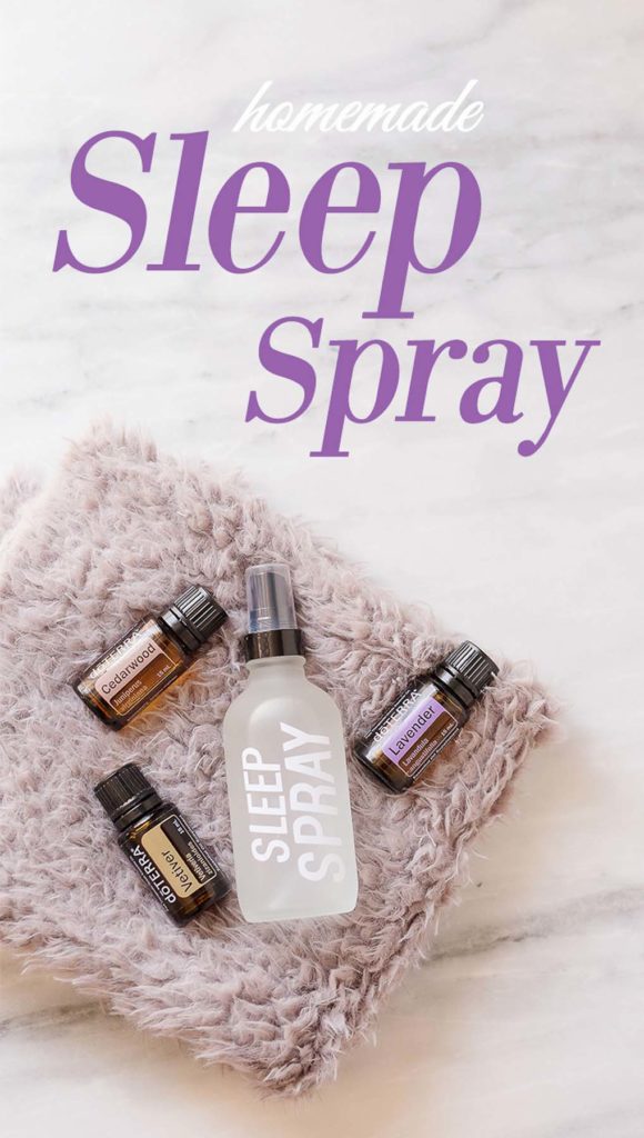 All Natural Homemade Sleep Spray with Essential Oils