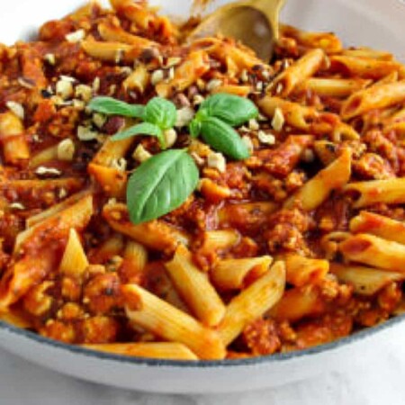 Creamy Hazelnut Chicken Penne Pasta