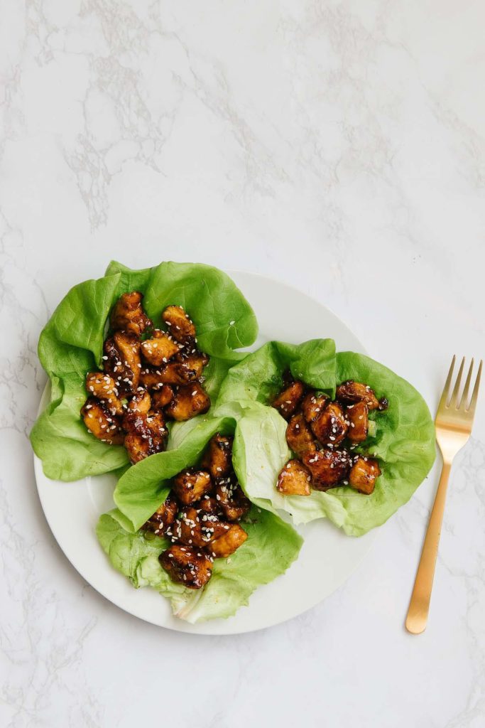 Sesame Chicken Lettuce Wraps - Happy Money Saver