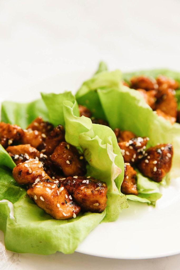 Sesame Chicken Lettuce Wraps - Happy Money Saver