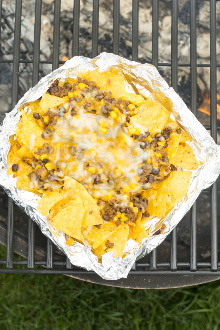 Campfire Nachos (Grill and Oven Baked Options!) - Happy Money Saver