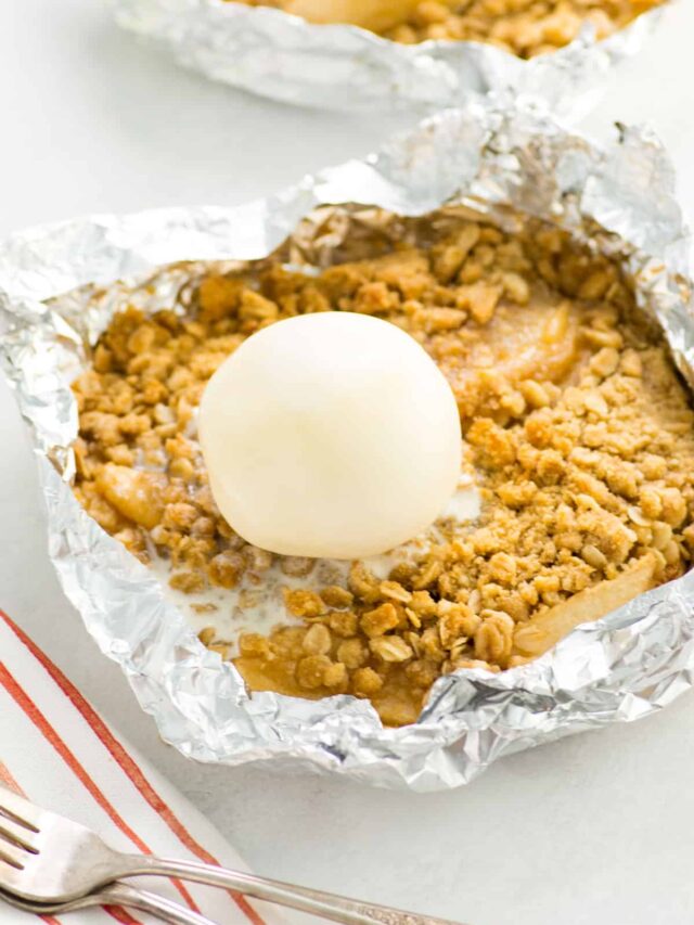 Campfire Apple Crisp Foil Packets - Happy Money Saver