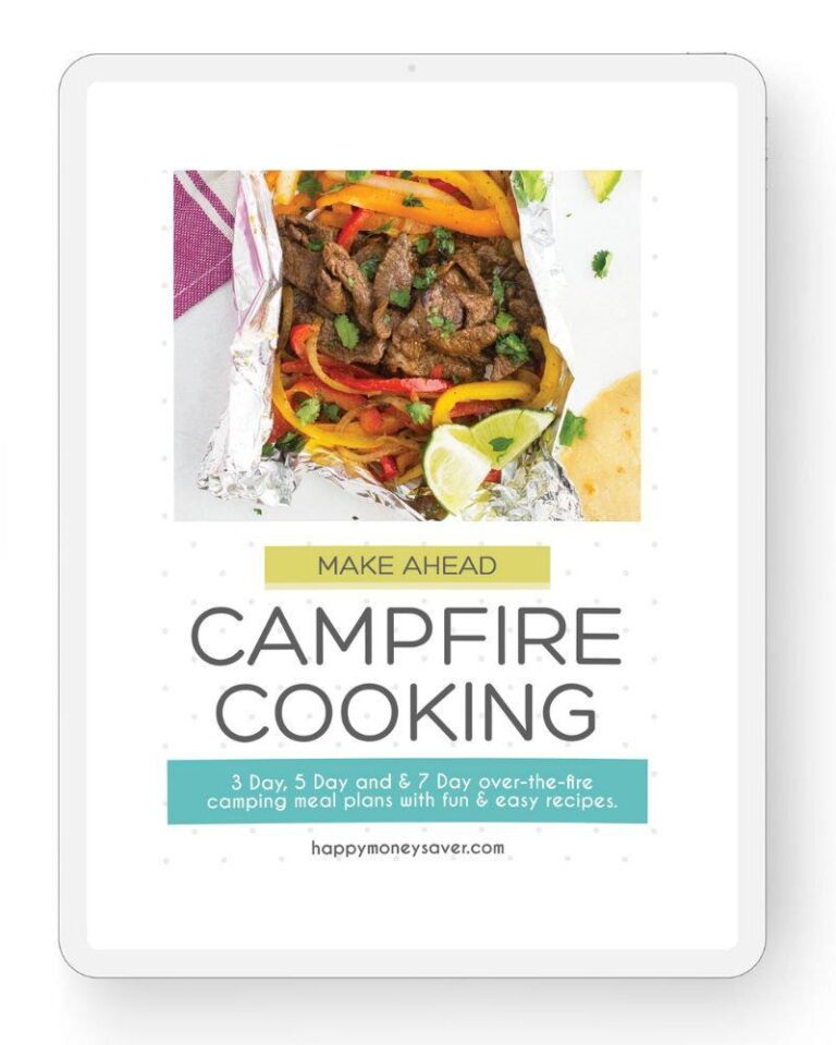 Campfire Cooking Meal Plan - Happy Money Saver