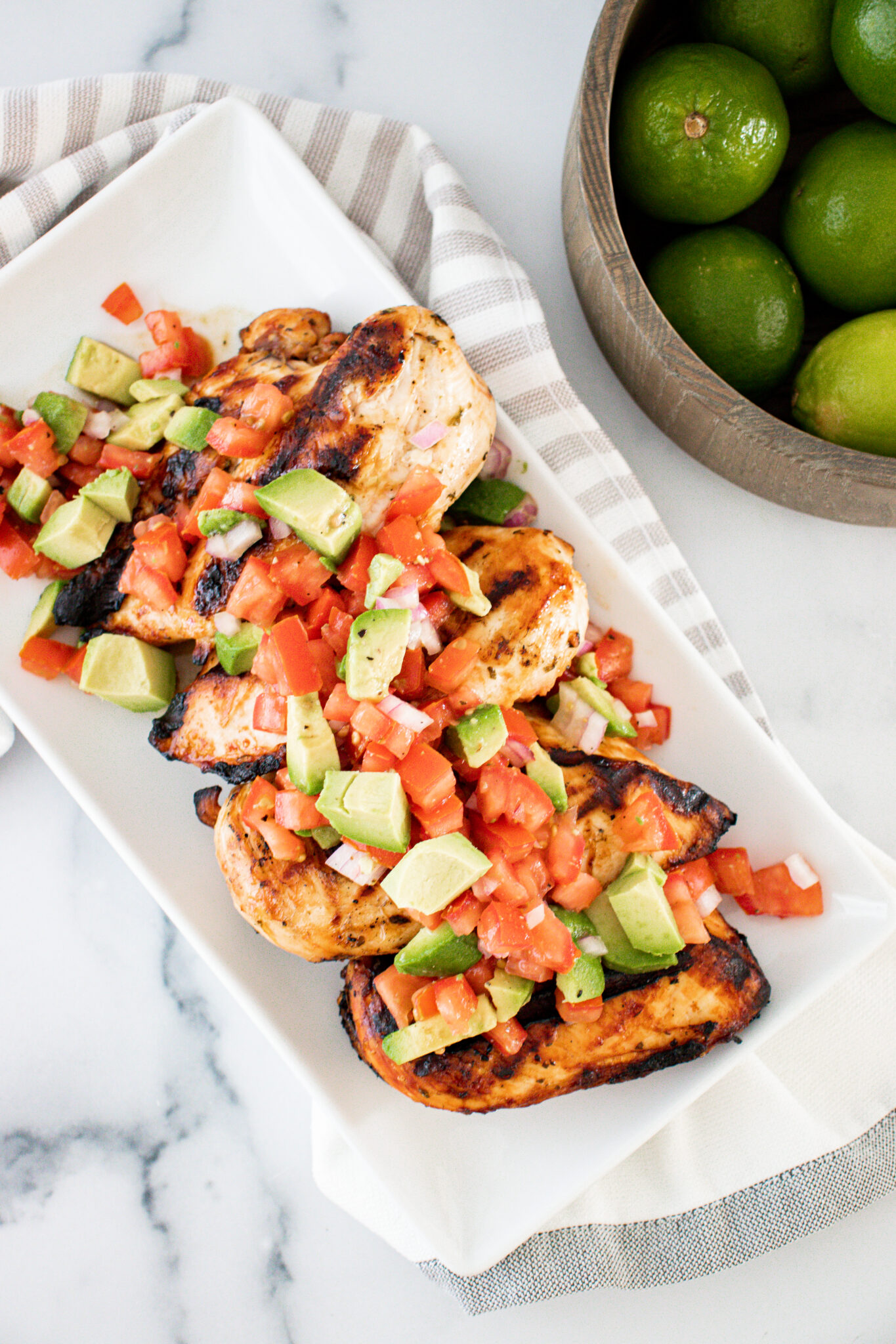 Lime Cilantro Chicken with Avocado Salsa - Happy Money Saver