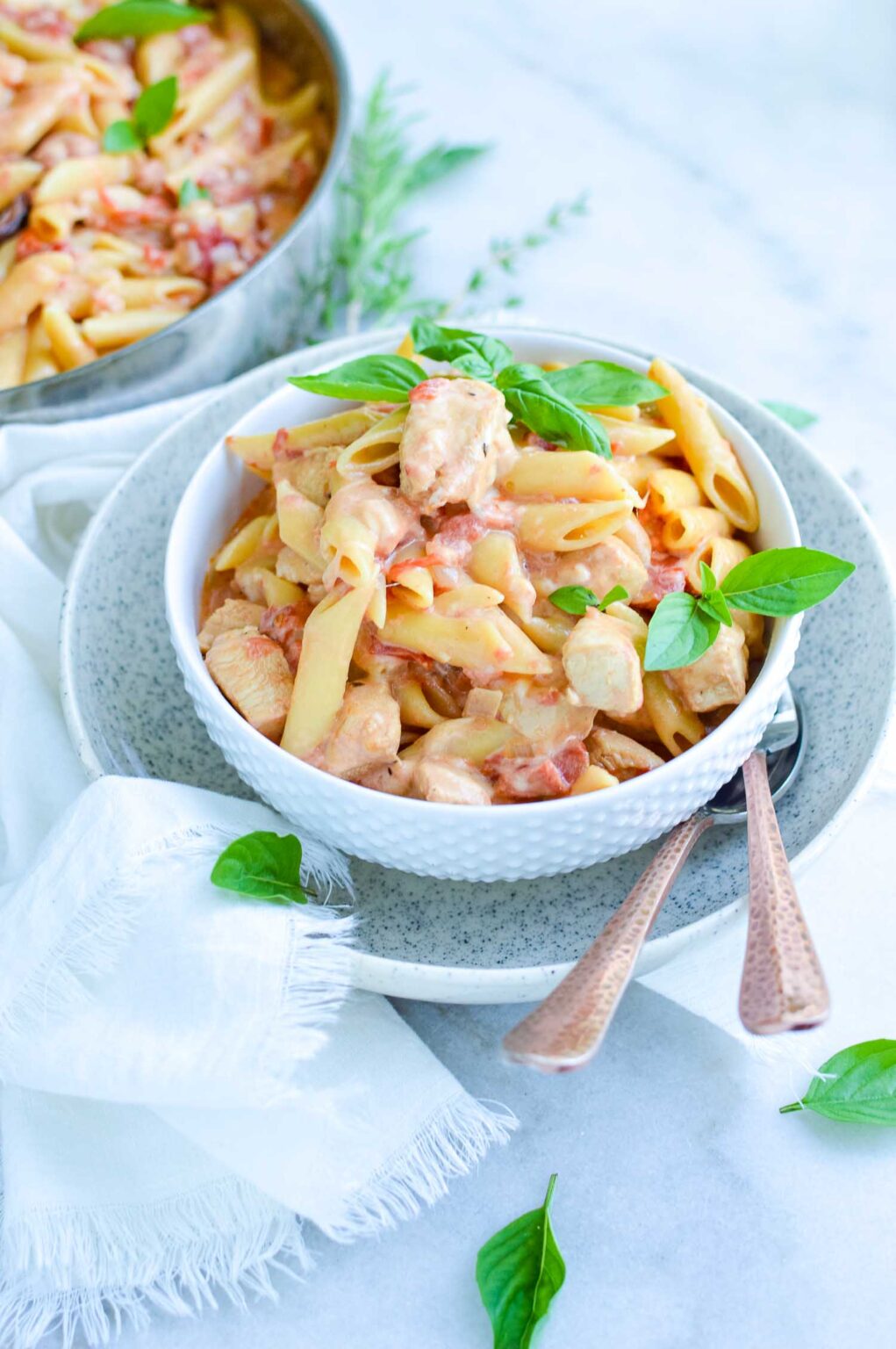 Garlic Chicken Pasta Recipe - Happy Money Saver