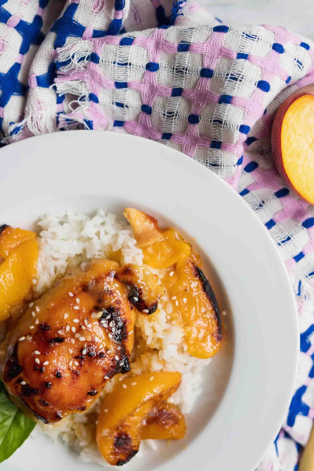 Slow Cooker Peach Chicken Thighs - Happy Money Saver